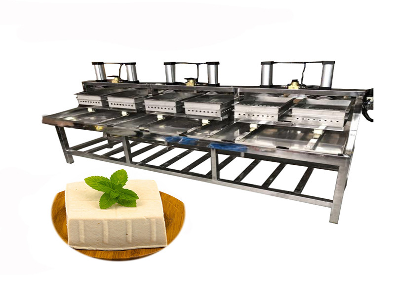 industrial 6 tofu mold pneumatic tofu pressing forming machine